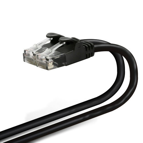 エレコム LD-GPY/BK2 やわらかLANケーブル 2m CAT6準拠 1000BASE-T対応 周波数帯域250MHz ヨリ線 スリムコネクター ブラック ●周波数帯域250MHzを保証するギガビット・イーサネットに対応した、Cat6...