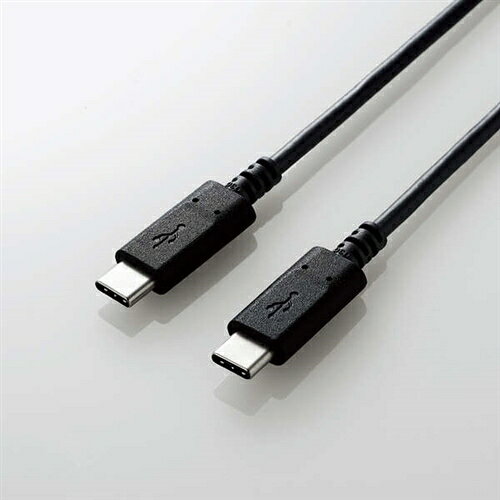 エレコム U2C-CC05NBK2 Type-Cケーブル Type-C to Type-C 0.5m 充電/データ転送用 PD 60W 3A USB2.0 RoHS指令準拠 ブラック ●USB2.0の規格である「Certified Hi-S...