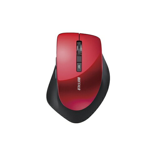 バッファロー BSMBW320RD 無線（2.4GHz）BlueLEDマウス 静音／5ボタン／DPI切り替えタイプ レッド●インターネットが快適な「戻る」「進む」ブラウジングボタンマウス左側のブラウジングボタンで、Webブラウザーの「戻る」...