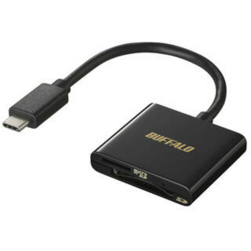 バッファロー BSCR110U3CBK カードリーダー ブラック発売日：2022年7月13日●パソコン、スマホ、タブレットに挿すだけで使えるType-C接続 Windowsパソコンはもちろん、MacBookやスマホ・タブレットにも対応。デー...