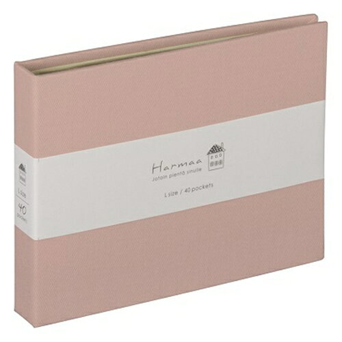 ナカバヤシ A-HRLP-101-P ハルマー ポケツトアルバム L判40枚 ピンク発売日：2018年10月15日●素朴でシンプル、だから長く使えるインテリアに馴染みやすい、くすみカラーを基調とした落ち着いた色合いのハルマーシリーズ。クラフ...