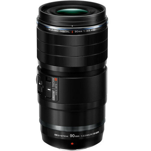 OMデジタルソリューションズ ED 90mm F3.5 MACRO IS PRO BLK 交換レンズ ブラック 発売日：2023年2月24日●最大撮影倍率 4 倍、別売の 2 倍テレコンバーター装着で 8 倍、全領域での高画質を実現レンズ単...