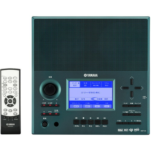 ヤマハ MDP-30 ミュージックデータプレイヤー 伴奏君2 発売日：2008年10月1日●MIDIデータ使用で楽しくレッスン高品位な音源で曲データ（MIDI）を再生●多彩なリズムパターンを内蔵メトロノーム及び22種類のリズムパターンを内蔵...