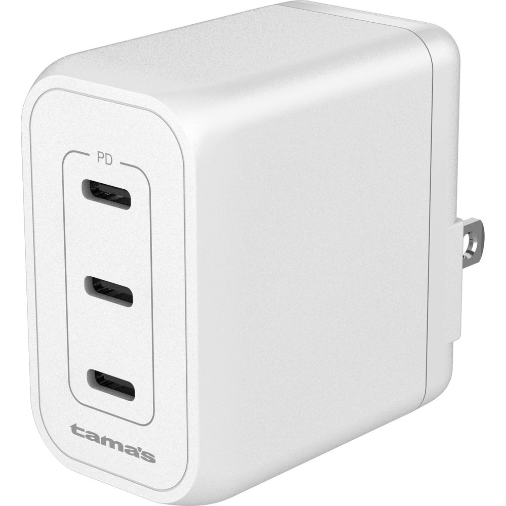 多摩電子工業PD65W コンセントチャージャー C×3 ホワイトTAP146C3W●単体使用時最大65WのUSB PD対応 USB-Cポートを搭載したAC充電器。＜仕様＞●サイズ ： 約W32×H54×D52mm(ACプラグ含まず)●質量 ...