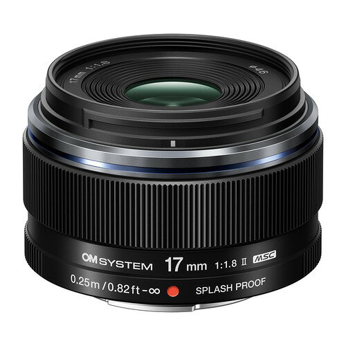 OMデジタルソリューションズ 17mm F1.8 II 交換レンズ OM SYSTEM ブラック発売日：2025年3月1日●大口径 F1.8 を生かしたボケ表現からパンフォーカスまで楽しめる広角単焦点レンズ・高い描写性能と小型化の両立2 枚...