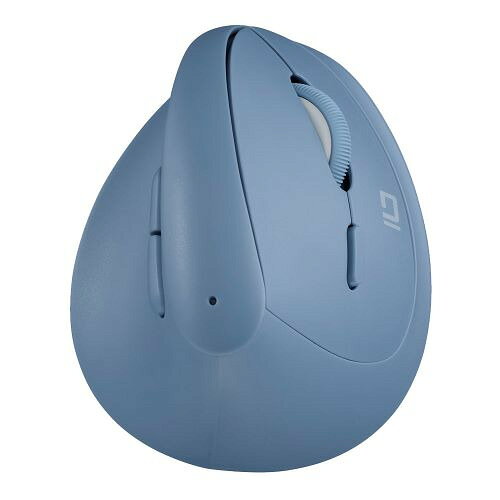ナカバヤシ MUS-RKF222BL 無線ミニエルゴ静音5ボタンBlueLEDマウス Windows・mac対応 ブルー発売日：2025年2月中旬●指先に新感覚PICK!はつまみ持ちできる軽量ミニ・エルゴマウス。手首のねじれを軽減する約63...