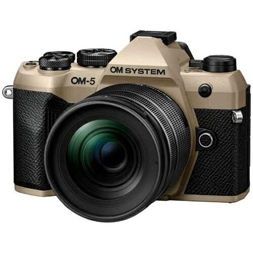 OMデジタルソリューションズ OM-5 Mark II 12-45mm F4.0 PRO レンズキット ミラーレス一眼カメラ IP53防水防塵対応 サンドベージュ発売日：2025年7月下旬●山登りやキャンプの相棒に！アウトドアでの撮影に最適...