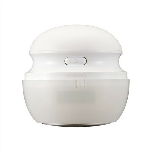 テスコム TKD45A-W 毛玉取り 電動 乾電池式 コンパクト 6枚刃 着たままアタッチメント付 薄手セーター対応 ホワイト 発売日：2025年8月31日●おでかけ前にもサッとケア。お気に入りの服や、何度も着た思い出の一着にできてしまった...