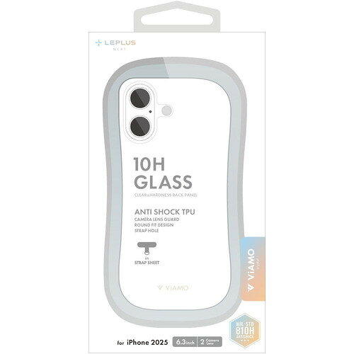 MSソリューションズ LEPLUS NEXT iPhone17 「ViAMO crystal」 ブルーLN-IM25VMCRBL耐衝撃、ハニカム構造、高硬度10H、ハイブリッド、背面クリア、挟み込みシート搭載【60日間保証】【耐衝撃】 衝撃...