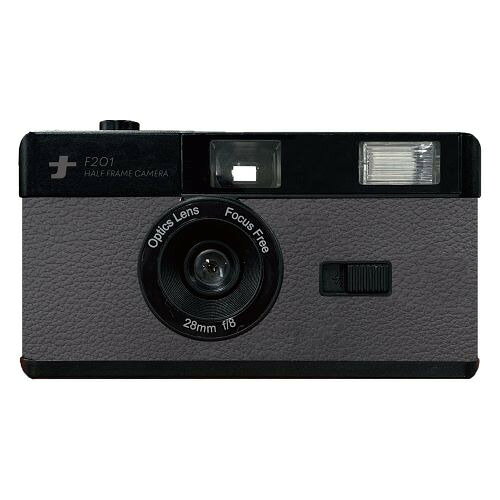 ナカバヤシ CAM-F201DG フィルムナカメラ half ハーフフレームカメラ フラッシュ搭載 ハンドストラップ付 ダークグレー発売日：2025年12月中旬●通常フィルムの倍の枚数撮影可能なハーフフレームカメラ縦に二分割されたデータが特...