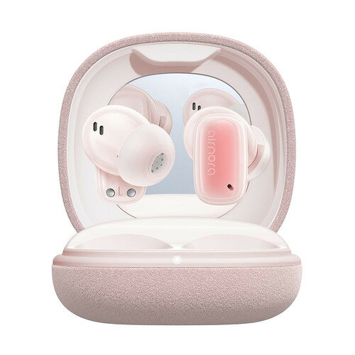 ベースアス AIRNORA2P AirNora 2 完全ワイヤレスイヤホン 左右分離 ノイズキャンセリング Bluetooth対応 Baby Pink●小さな耳にも優しくフィットするラウンド形状。カワイイのに高音質、そして嬉しいノイズキャン...