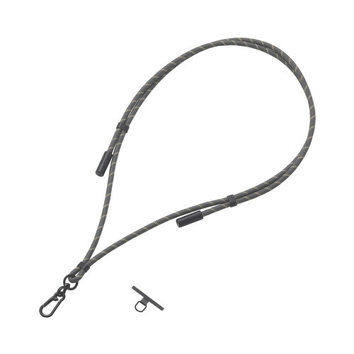 エレコム P-STSDH1CC06BK スマホショルダーストラップ 充電できる Type-C to C 2in1ケーブル PD60W 長さ約1.5m 調節可能 ストラップホールシート付 ブラック ●スマートフォン用ストラップとしても、充電ケ...