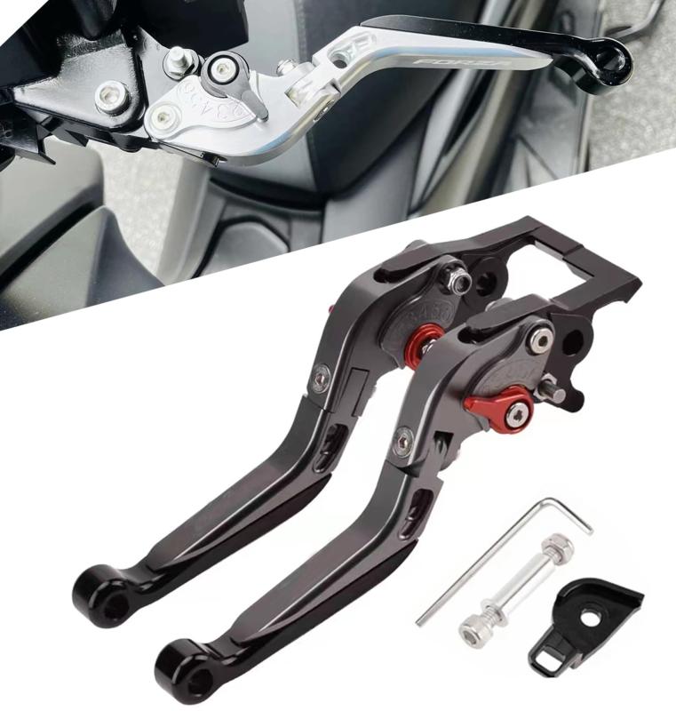 バイク オートバイ用 アルミブレーキ クラッチレバーセット ハンドルレバー パーキングブレーキ レバーセット スクーター 6段階調整 対応車種ADV150 ADV 2019 2020 5色