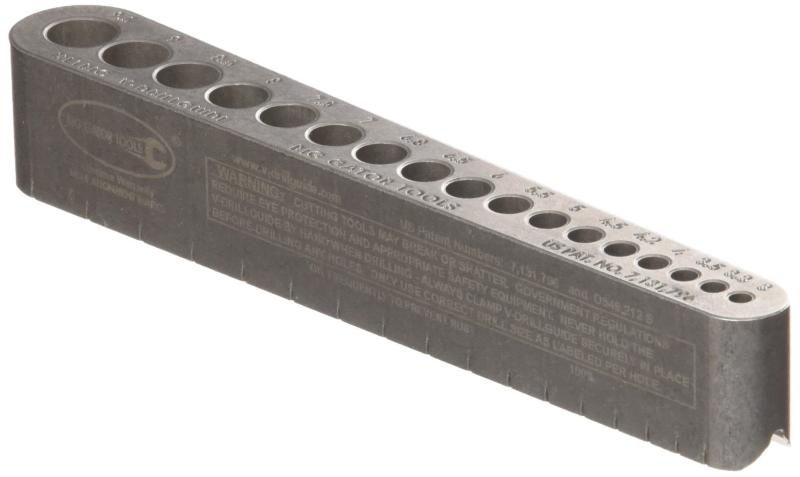 Big Gator Tools MDG1000NP 垂直 穴あけ ドリルガイド 3.0 - 9.5 mm 17ホールユニバーサルでポータブルなVドリルガイドは、フラット、ラウンド、スクエアの材料にドリルビットを垂直に配置します。17メトリッ...