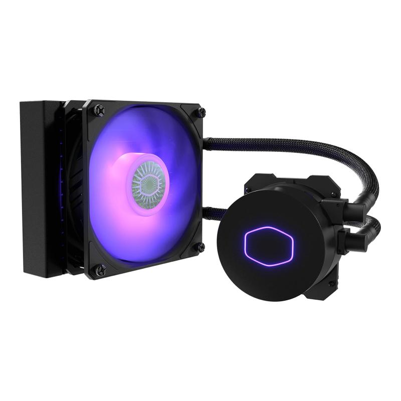 Cooler Master MasterLiquid ML V2 RGB半透明ドーム:ソフトウェアのカスタマイズと互換性のある半透明の水室ドームを備えた見事な照明ビジュアル。MasterFan MF120 Halo: デュアルループ Gen...