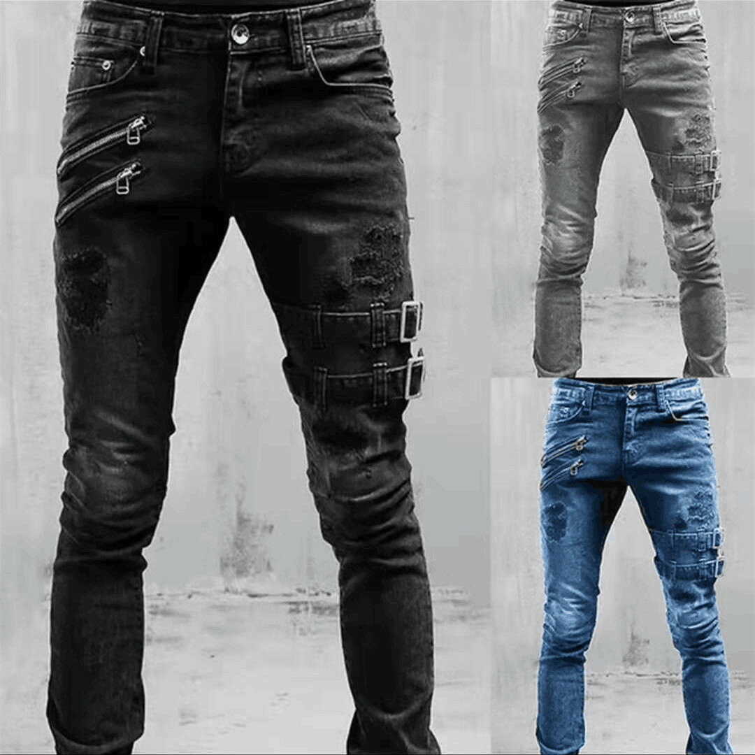 ダメージジーンズ メンズ 大きいサイズ メージデニム ストレッチデニム ダメージパンツ ストレッチパンツ ストレッチジーンズ ダメージ ジーンズ カジュアル 人気 かっこいい ジーパン gパン ジーンズ メンズ ストレッチ クラッシュデニム...