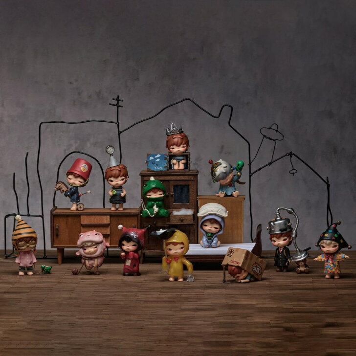 POP MART HIRONO Echo シリーズ アソートボックス12ピース ポップマート ガチャガチャ ブラインド ボックス フィギュア プラモデル プレミアム おもちゃ PVC ソフビ オリジナル キャラクター 誕生日 プレゼント 【...