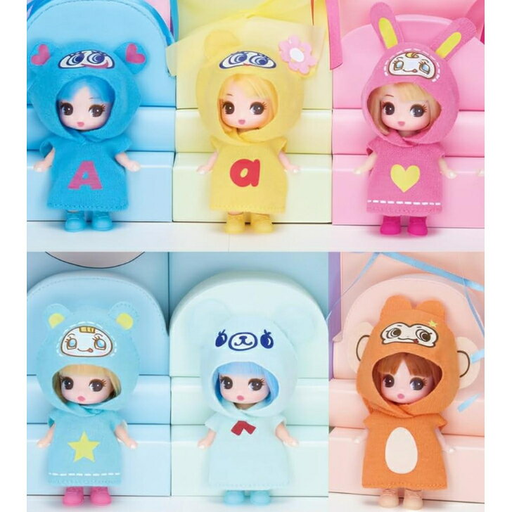 リカちゃん ドール ぷちリカちゃんナルミヤキャラクターズコレクション タカラトミー かわいい着ぐるみドール コラボ おもちゃ 3歳以上 おままごと 着せ替え リカちゃんがちっちゃくなっちゃった!?ぷちサイズのリカちゃんシリーズ「ぷちリカちゃ...