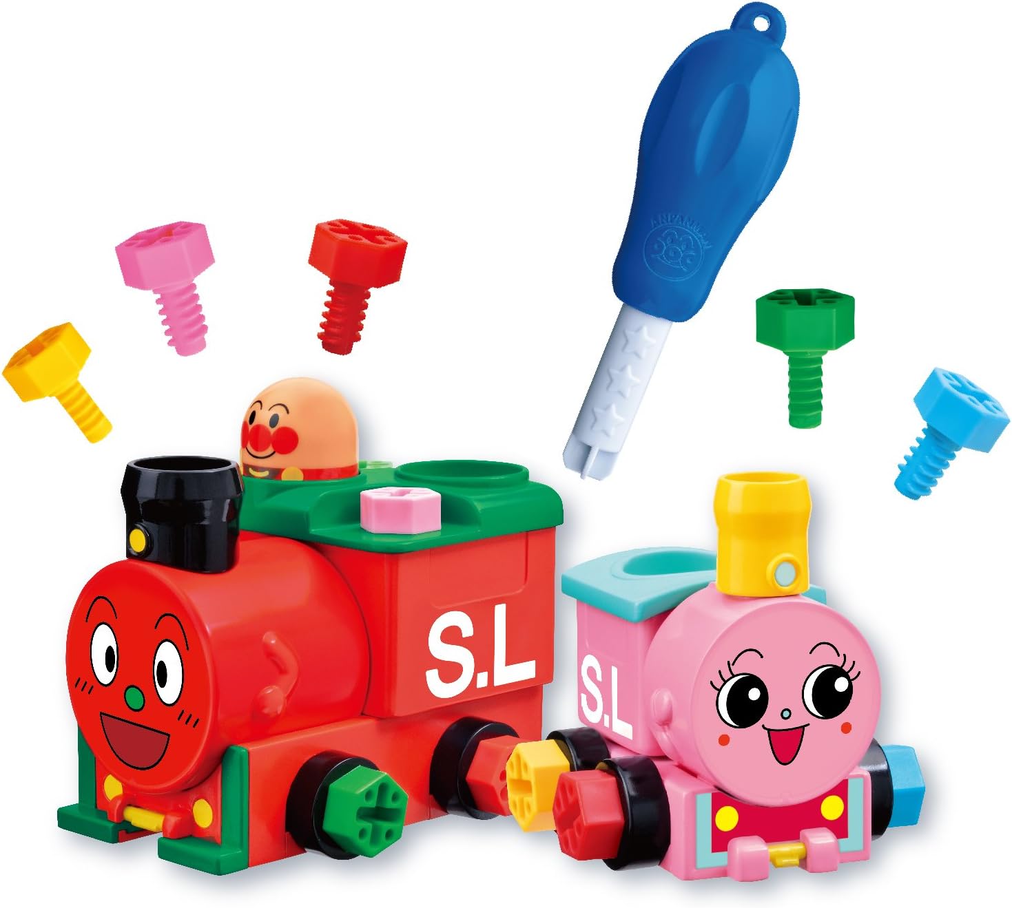 アンパンマン くみたて DIY ねじねじSLマン と ポッポちゃん セガトイズ アンパンマン くみたて DIY ねじねじSLマン と ポッポちゃん アンパンマン組み立てDIYシリーズより大人気のSLマンとポッポちゃんが登場! ! SLマンと...