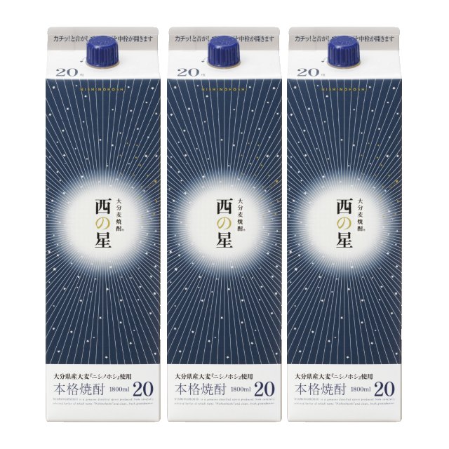 商品詳細 ■商品番号 264307 ■商品種別 麦焼酎 ■内容量 1800ml×3本 ■アルコール度数 20度 ■麹菌 - ■蒸留方法 減圧蒸留 ■メーカー 三和酒類（株） ■原材料 大麦、大麦こうじ コメント 気品のあるやわらかな香り、シ...