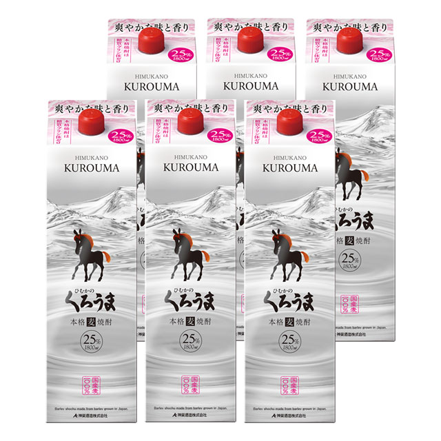商品詳細 ■商品番号 225622 ■商品種別 麦焼酎 ■内容量 1800ml×6本 ■アルコール度数 25度 ■麹菌 白麹 ■蒸留方法 常圧蒸留 ■メーカー 神楽酒造（株） ■原材料 麦・麦麹 コメント 佐賀平野で収穫した純国産の二条大麦...