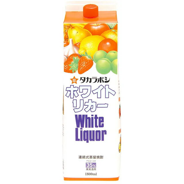 商品詳細 ■商品番号 026748 ■商品種別 ホワイトリカー ■内容量 1800ml ■アルコール度数 35度 ■麹菌 - ■蒸留方法 - ■メーカー 本坊酒造 ■原材料 糖蜜 コメント 【梅酒の作り方】　青梅　1kg　氷砂糖　500g ...