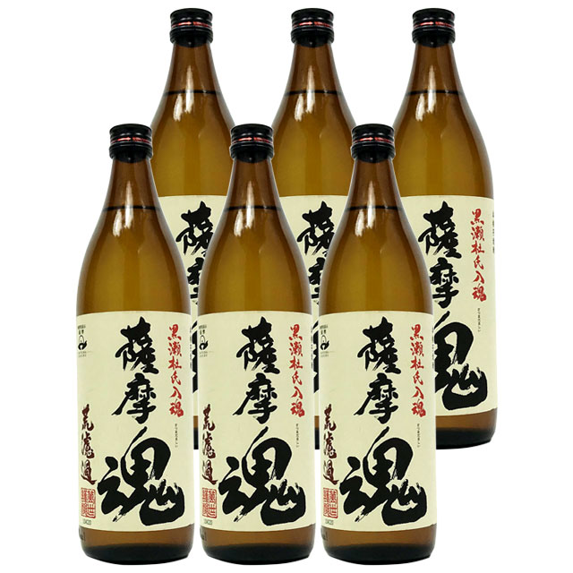 商品詳細 ■商品番号 239277 ■商品種別 芋焼酎 ■内容量 900ml×6本 ■アルコール度数 25度 ■麹菌 黒麹 ■蒸留方法 常圧蒸留 ■メーカー 萬世酒造（株） ■原材料 芋・米麹 コメント 本格焼酎「薩摩魂」は、黒麹づくりを得...