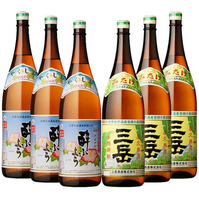 商品詳細 ■商品番号 246586 ■商品種別 芋焼酎 ■内容量 1800ml×各3本 ■アルコール度数 25度 ■麹菌 - ■蒸留方法 常圧蒸留 ■メーカー 三岳酒造（株） ■原材料 - コメント 今やなかなか手に入れることができない屋久...