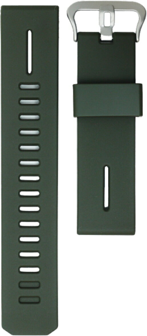PRW-6800Y-3JF用バンド(ベルト) ・材質：ウレタン樹脂製 ・色：カーキ（深緑） ・美錠色：シルバー ・バンド取り付け部のラグ幅：23mm ※PRW-30,PRW-50,PRW-70,PRT-B50にも取り付けできます。 ■バネ棒...