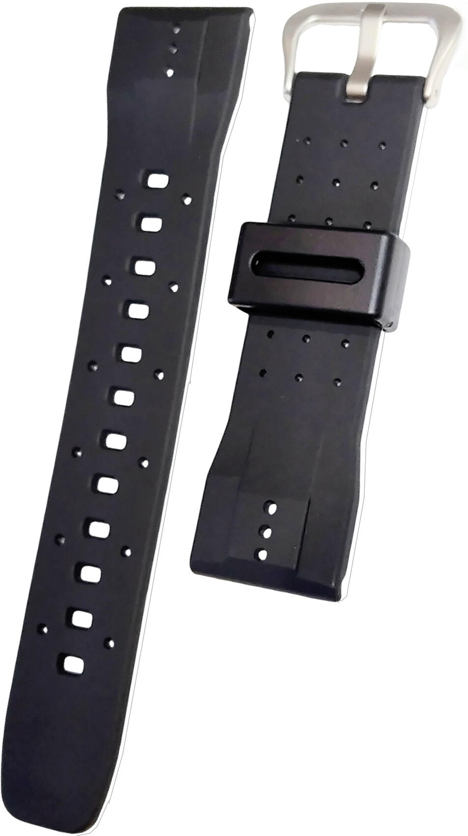 【表側：黒、裏側：白】PRG-650YBE,PRG-650Y,PRW-6600YBE,PRW-6600YB用バンド（ベルト） ■材質：ウレタン製 ■色：黒（裏側：白　蓄光仕様　※光を吸収するとほのかに光ります。） ■幅：24mm 　　　幅が...