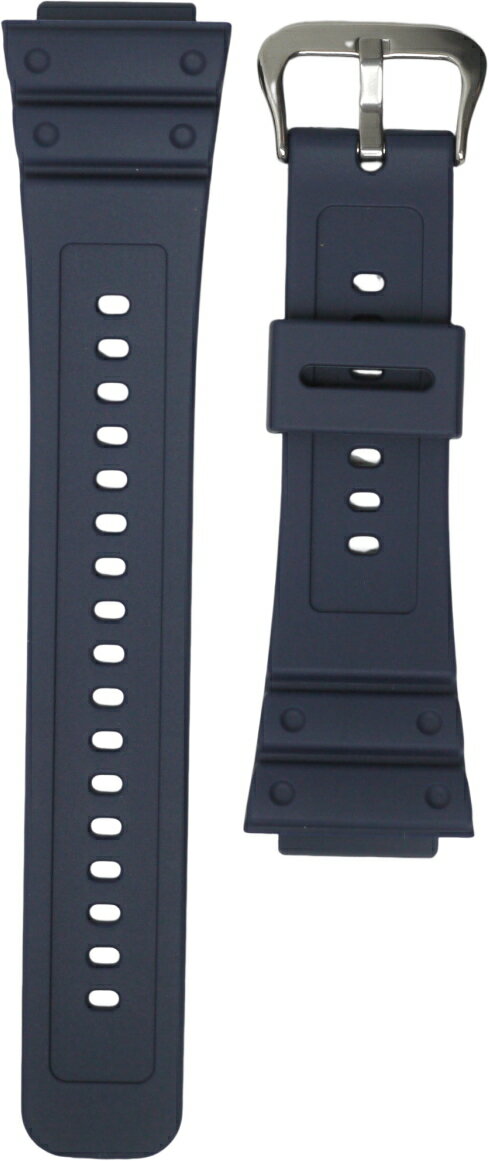 DW-H5600,DW-H5600MB用バンド（ベルト） ・ウレタン樹脂製 ・色：紺色(艶なし） ・美錠色：シルバー ・ラグ幅：18mm ・「バネ棒」は、ベルトに付属していません。 　ご注文の際はプルダウンメニューより選択してください。 ■...