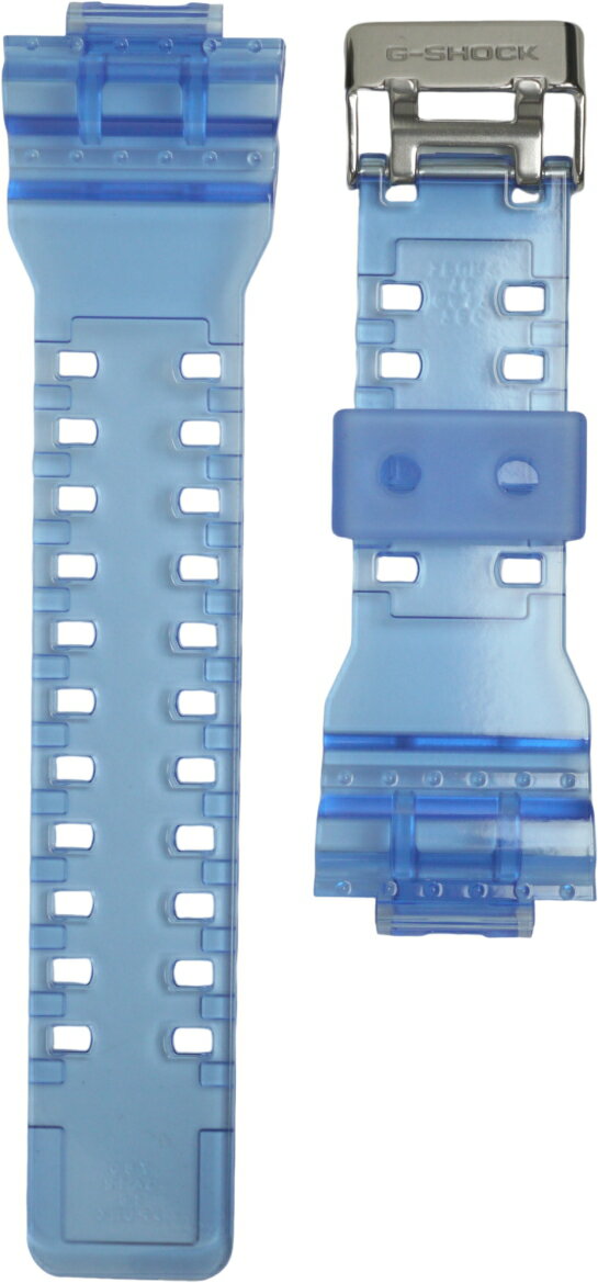 GA-110,G-8900,GA-140,GA-700,GA-110JT用バンド（ベルト） ・材質：ウレタン樹脂製 ・色：ブルースケルトン ・GA-100,GA-110,GDF-100,GD-100,GBA-400,GLX-150,GA-8...