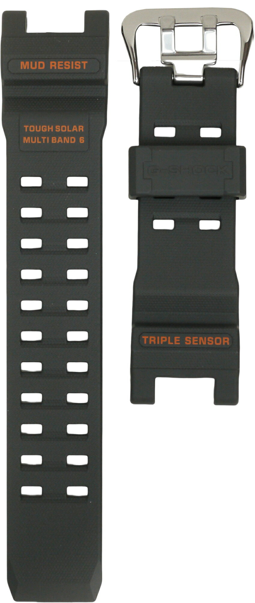 GW-9500用バンド（ベルト） ■材質：ウレタン樹脂製 ■色：濃いグレー色 ※ベルトを固定するネジ、先環カバー、ベゼル飾りビスは別売りでお求めいただけます。 ※取り外しには専用ドライバーが必要です。 　必要な場合は、プルダウンメニューのオ...