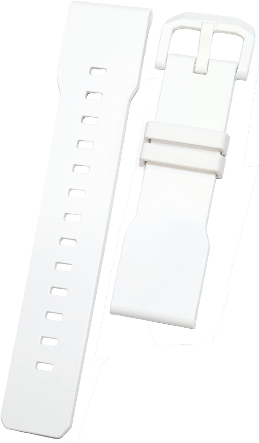 GA-2300,GA-2300-7AJF用バンド（ベルト） ※材質：ウレタン樹脂 ※色：白色 ※美錠：白色 ※付属部品：バネ棒が付いています。　