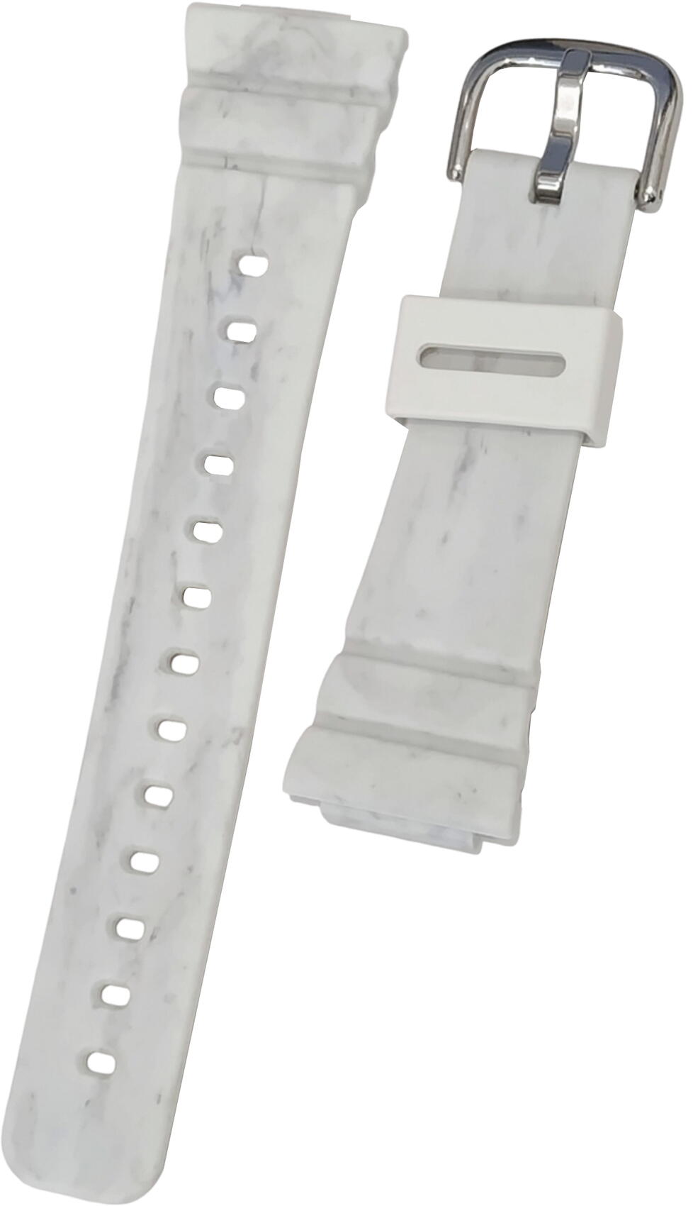 GMS-S5600RT-7JF用バンド（ベルト） ・材質：ウレタン樹脂製 ・色：白（マーブル模様入り）　 ・付属部品：バネ棒は付いていません。 　　　　　　必要な場合はプルダウンより選択してください。　