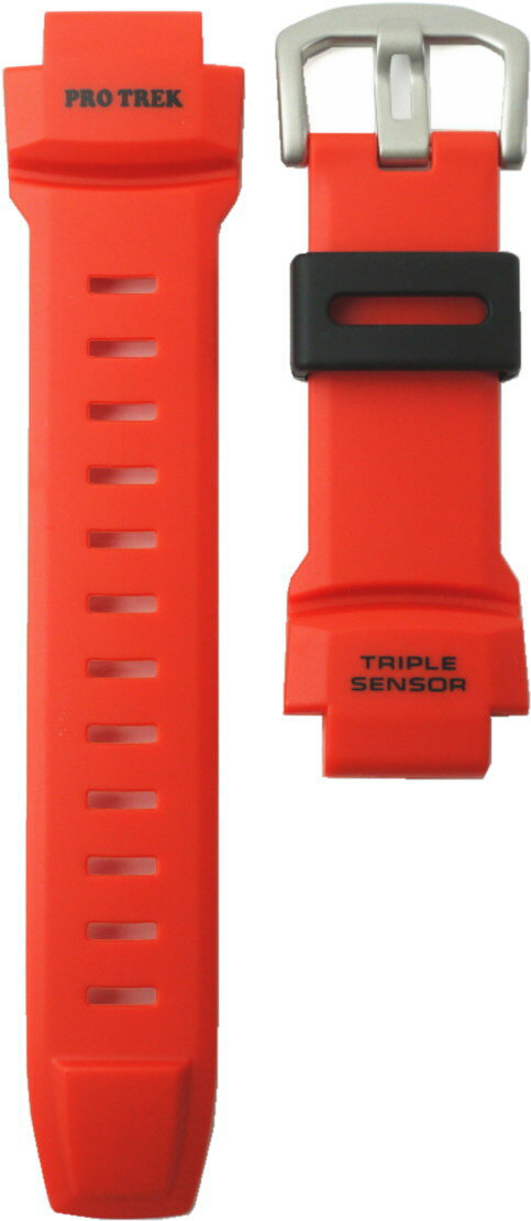 PRW-3500Y-4V用バンド（ベルト） ※材質：ウレタン樹脂製 ※色：オレンジ ※美錠：グレー ※下記モデルにも取り付けできます。 　PRW-2000A, PRG-250, PRG-510, PRW-2500, PRG-250, PRW...