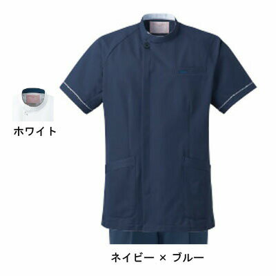 商品説明●春夏用●素材/クレアシオン ポリエステル85%・綿15%●胸ポケットの中にさらに仕切り布付。仕切り布付き胸箱ポケット●サイズ：S(着丈/72、胸囲/104、裄丈/43)、M(着丈/74、胸囲/108、裄丈/45)、L着丈/77、胸...