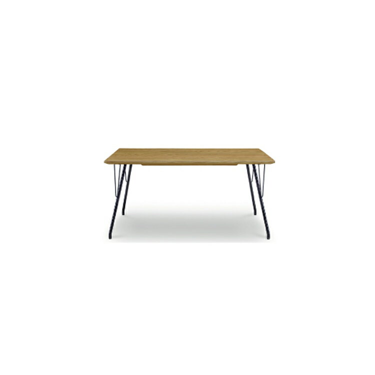 ■商品 ・145テーブル×1 ■サイズ 145テーブル：幅145×奥行85×高70cm（脚間　117.9cm） ■材質 【テーブル】天板：ホワイトオーク突板/ウレタン塗装　　脚：スチール ■生産国 ベトナム ■備考 ・オシャレなデザインのダ...