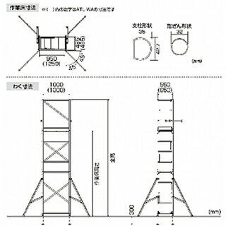 【楽天市場】【はしご・脚立・足場台- 脚立】ピカ パイプ製足場 ハッスルタワー ATL-2B ＜大型・重量商品＞：金象本舗楽天市場店