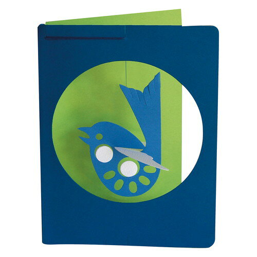 ■商品名：リビングリーカード・青い鳥 （LV2439C1） ■サイズ：モビール、カード、差込カード、封筒 各1入り size：台紙)12×16cm(丸窓約O10.5cm) 封筒)13.3×18.5cm ■メーカー：リビングリー/Living...