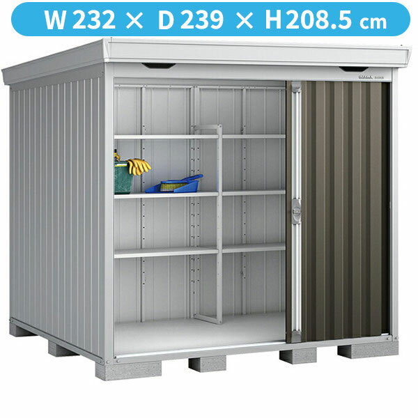 商品番号19398604メーカーイナバ物置サイズ幅 2320.0mm × 奥行き 2390.0mm × 高さ 2085.0mmカラーEB（エボニーブラウン）通常納期(宅配)7〜14日後発送通常納期(工事)14日後以降発送（要問合せ）坪数1....