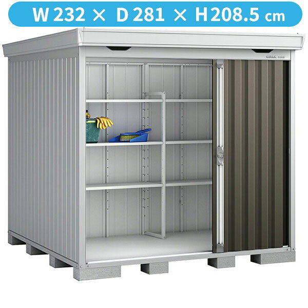 商品番号19399704メーカーイナバ物置サイズ幅 2320.0mm × 奥行き 2810.0mm × 高さ 2085.0mmカラーEB（エボニーブラウン）通常納期(宅配)7〜14日後発送通常納期(工事)14日後以降発送（要問合せ）坪数1....