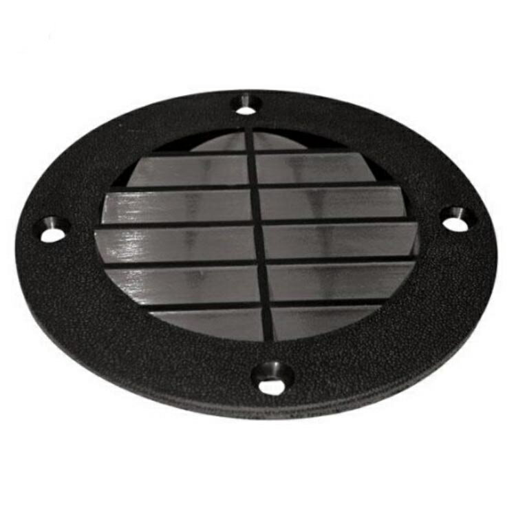 ラウンドタイプのプラスチック製ベンチレーターです。 ストレージの通気口やガソリンタンクスペースの換気口としてご使用ください。 取り付けネジなどは付属していませんので別途ご用意ください。 &nbsp; ◆カラー:ブラック(黒色) ◆サイズ:外...