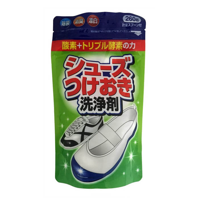●つけおき洗いなので、ゴシゴシ洗わず簡単キレイに、上履きやスニーカー類を除菌・漂白・消臭！●3つの酵素を配合したトリプル酵素パワーでブラシが届かない汚れにもじっくり浸透します。●合成界面活性剤不使用なので人にも環境にもやさしく、小さなお子様...