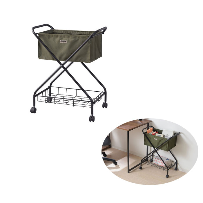 折りたたみが出来るバスケットワゴンです。 フレームを開いて下部棚、上部バスケットを取りつけるだけになります。 洗面はもちろん、ダイニング、デスクの横などにも利用が出来ます。 車に積み込みが出来るのでアウトドア商材として提案しても有りです。W...