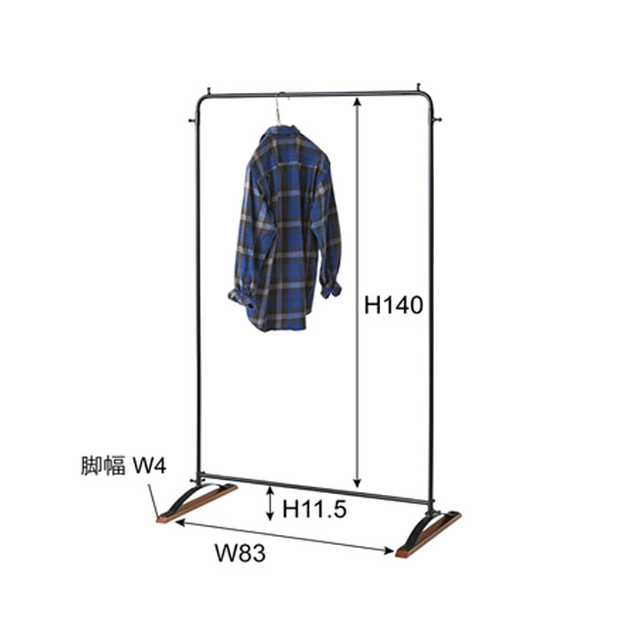 【メーカー直送品】【代引不可】【沖縄北海道離島お届け不可】W95×D51×H154cm※小箱入天然木(マホガニー) アイアン(粉体塗装) ウレタン塗装ユーザー組立商品付属工具：六角レンチお客様用意：なし静的耐荷重：3kg 商品重量：3.8k...