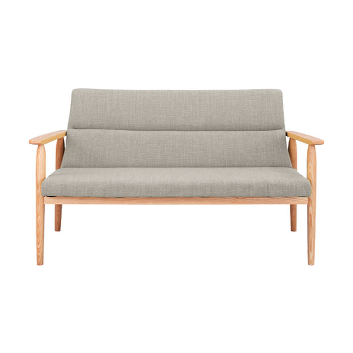 【メーカー直送品】【代引不可】【沖縄北海道離島お届け不可】W117×D70×H80×SH41cm天然木(アッシュ) ウレタン塗装 ポリエステル コットン組立完成品付属工具：なしお客様用意：なし商品重量：16.5kg原産地：中国区分：大型M◆...