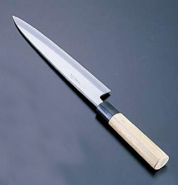 【仕様】サイズ：全長370mm質　量：240g背　厚：4.5mm●サビに強い特殊鋼を使いながらも、価格を低く　おさえた普及品の和庖丁です。
