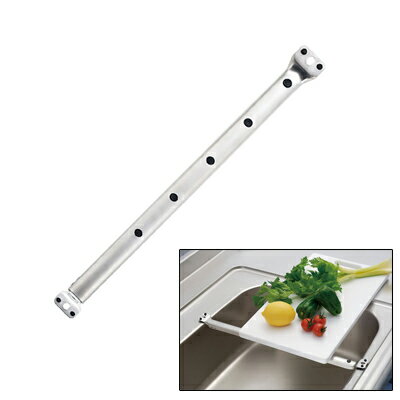 ●サイズ：380～510×32mm ●材質／本体：18-8ステンレススチール、 ネジ部：18-8ステンレススチール