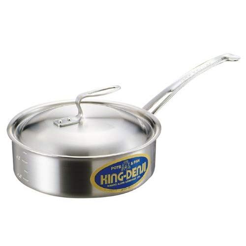 ・外寸 :φ287mm 底径:250mm・内寸 :φ270×90mm・重量:3.2kg・材質:SUS445M2(モリブデン鋼2%含有)・容量:5.0L●IH専用鍋のハイクラスモデル・ニューキングデンジの熱への変換率は95%以上、熱伝導性に優...